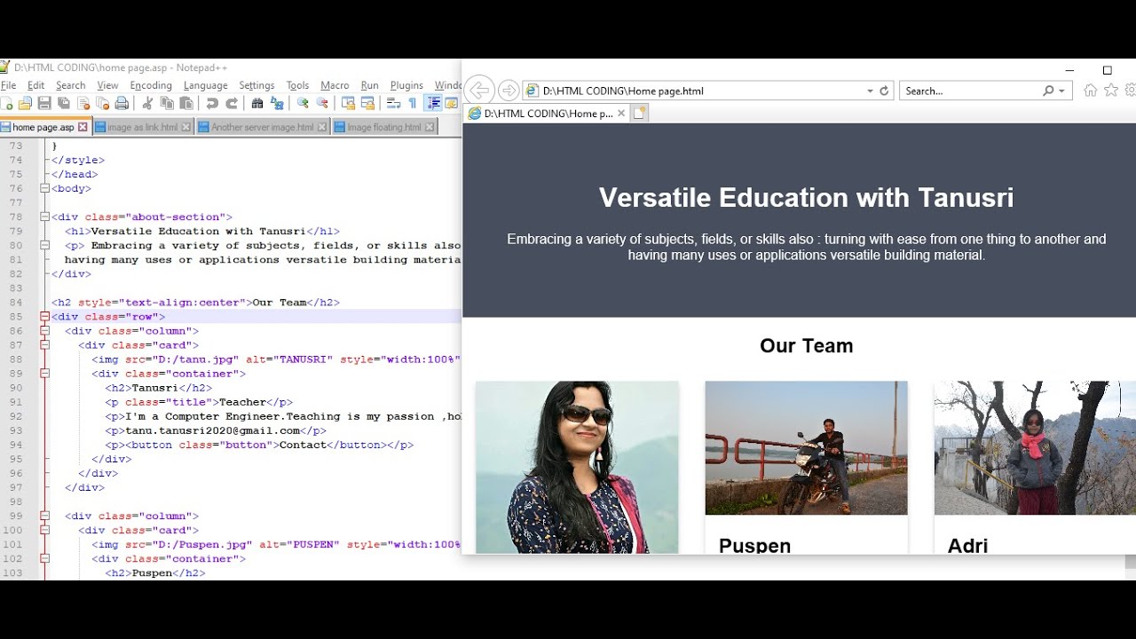 Easy Learning Of Html For Beginners2nd Practical Classpart 4how To You Create A Hyperlink In