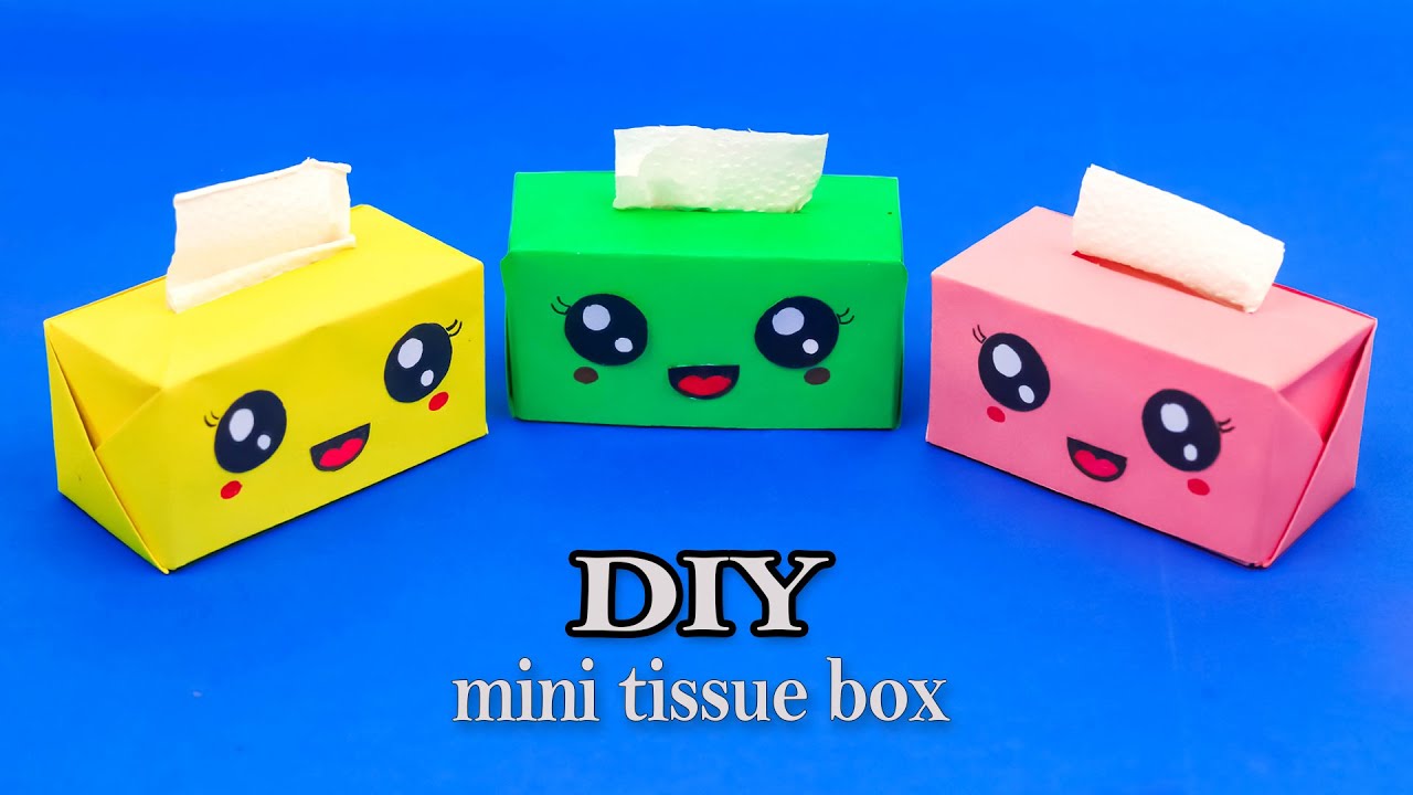 Easy Origami Tissue Box | DIY Miniature craft | How to make an Origami ...