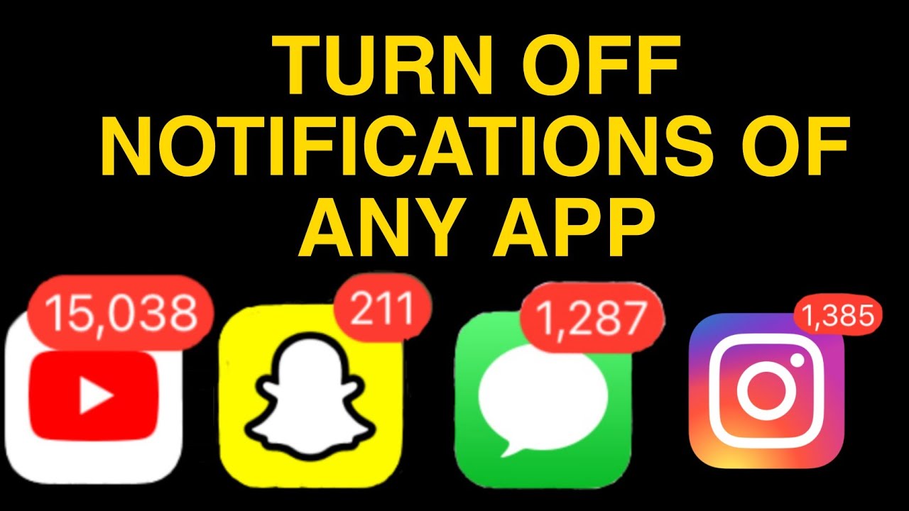 How To Turn Off Notifications Of Any App | Easy Tutorial - YouTube