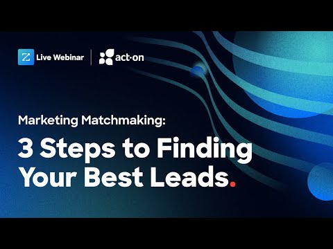 3 Steps to Finding Your Best Leads: Marketing Matchmaking - YouTube