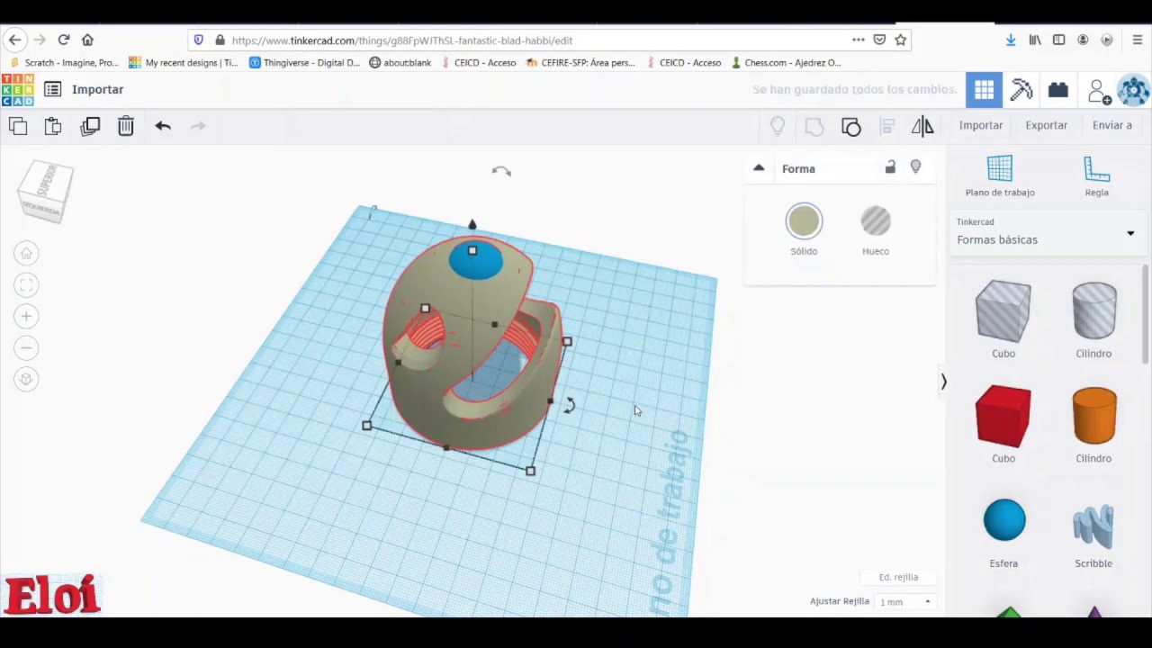 12 Importar piezas STL a Tinkercad - YouTube