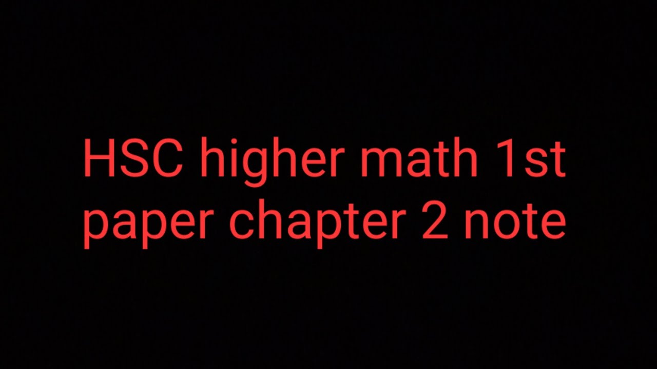 Hsc higher math 1st paper chapter 2 note/vector note/Hsc higher math ...