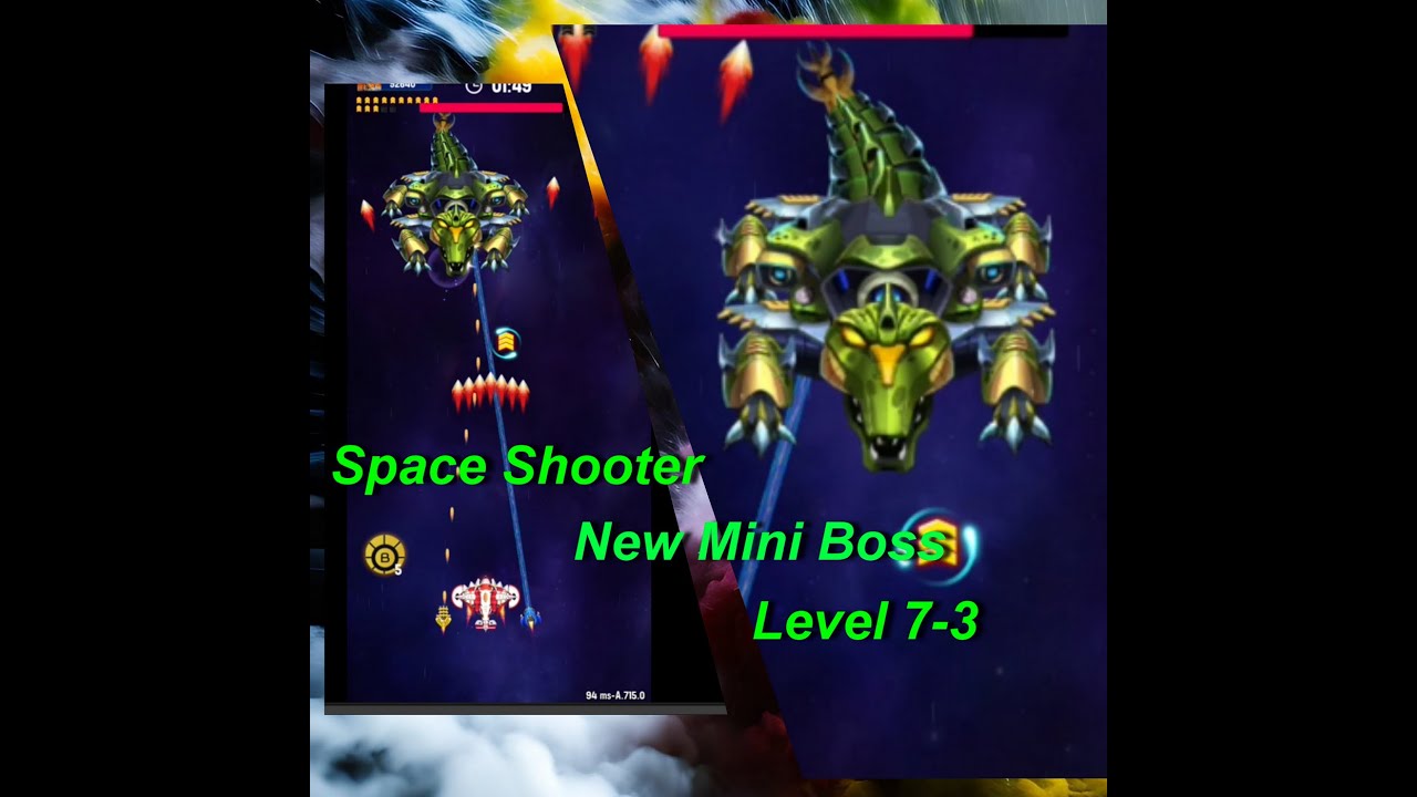 Space Shooter. New Mini Boss 7. Level 7 - 3 - YouTube