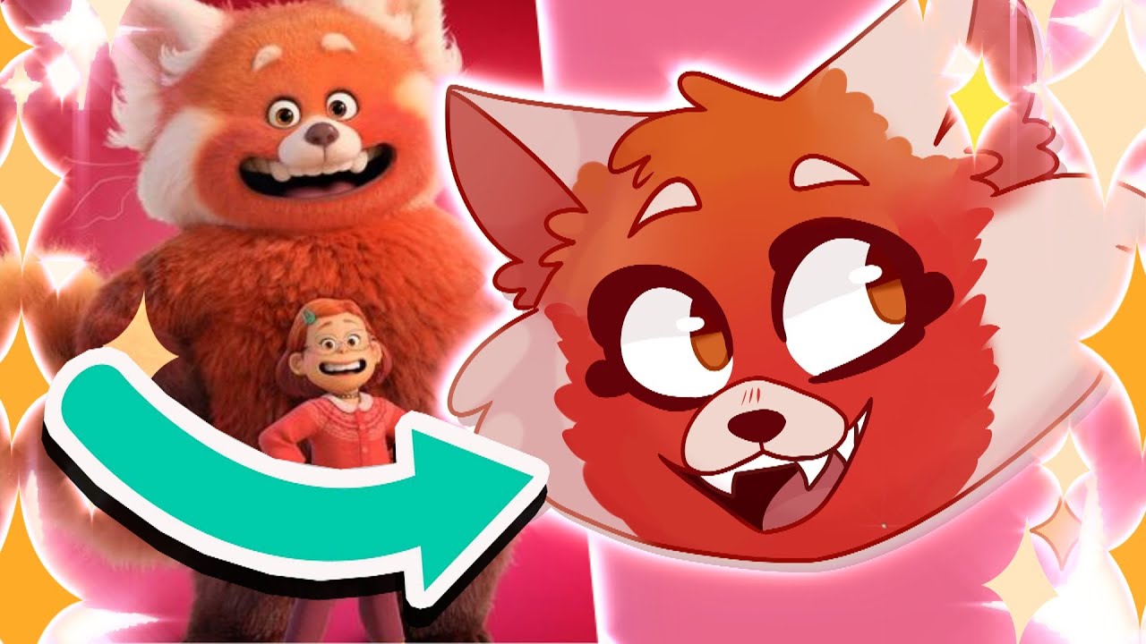 Turning Red Fanart // Meilin Lee Red Panda Drawing #SpeedPaint - YouTube