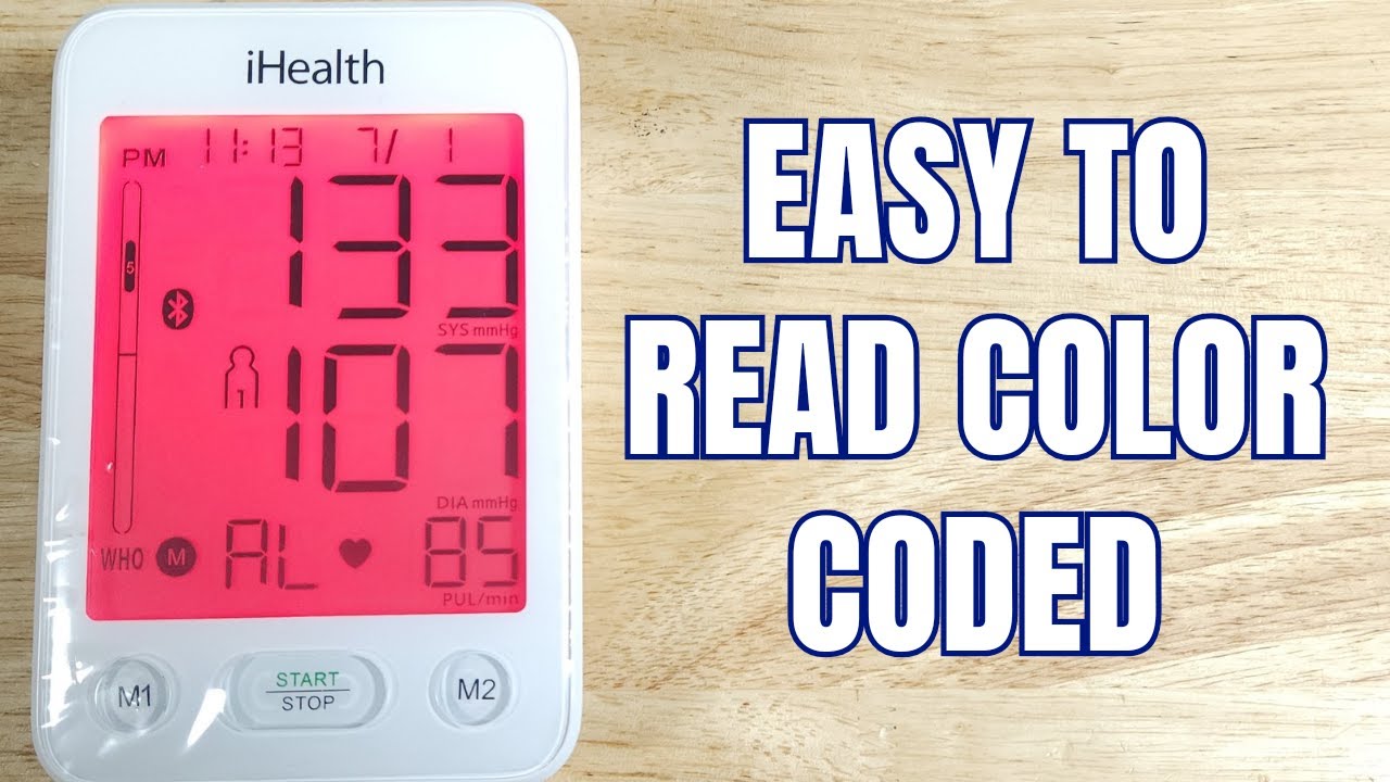 iHealth ACCU LUMINATE BLOOD PRESSURE MONITOR REVIEW – COLOR CODED EASY ...
