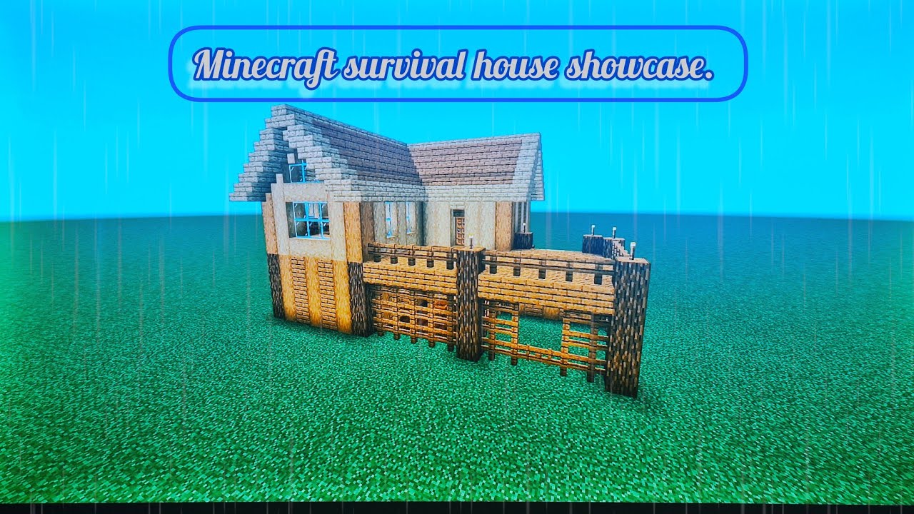 minecraft survival house showcase - YouTube
