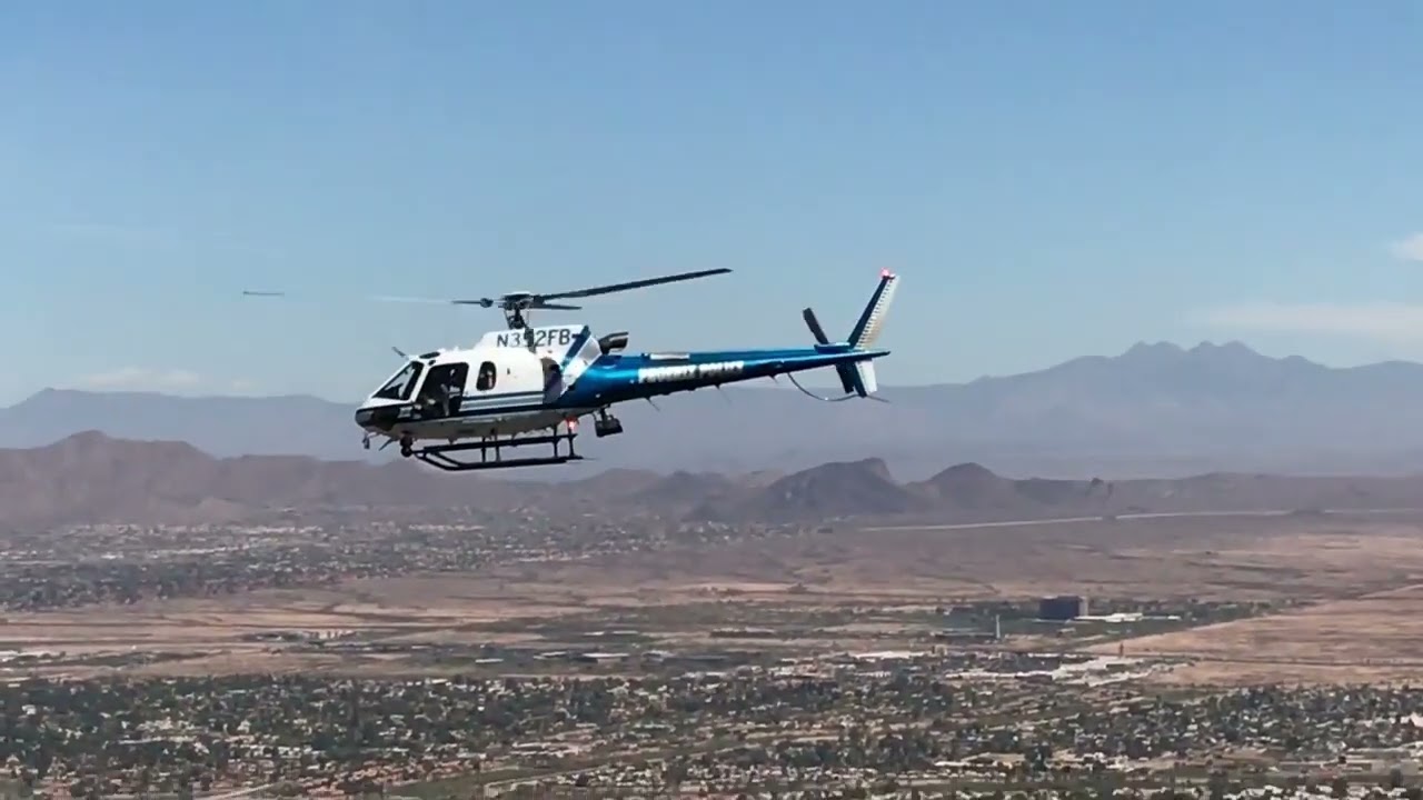 POLICE Helicopter AIRBUS H125 - Hover, Siren, and Dive! - YouTube