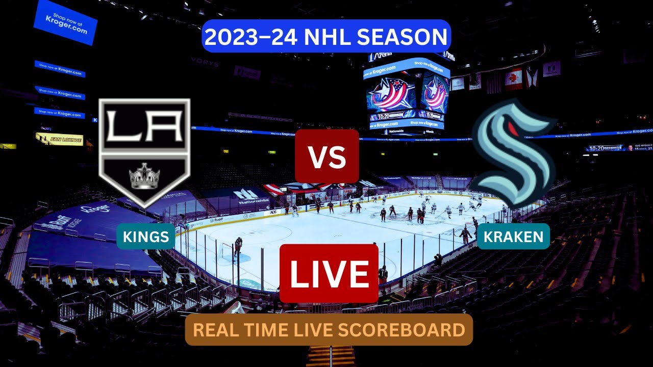 Los Angeles Kings vs Seattle Kraken LIVE Score UPDATE Today Hockey NHL ...