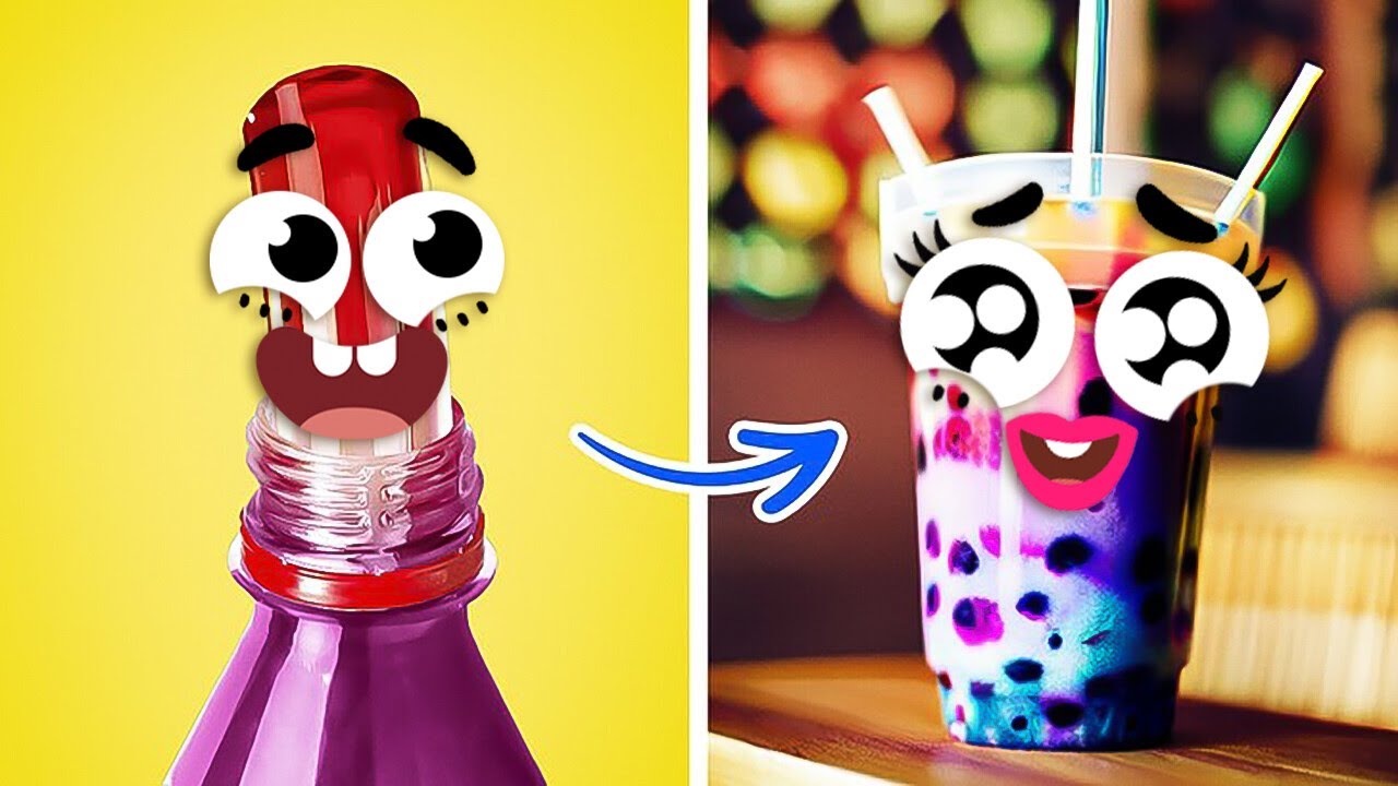 🤣 Doodle Cups Gone Wild! 🍒🥤 Weird Drink Experiments - YouTube