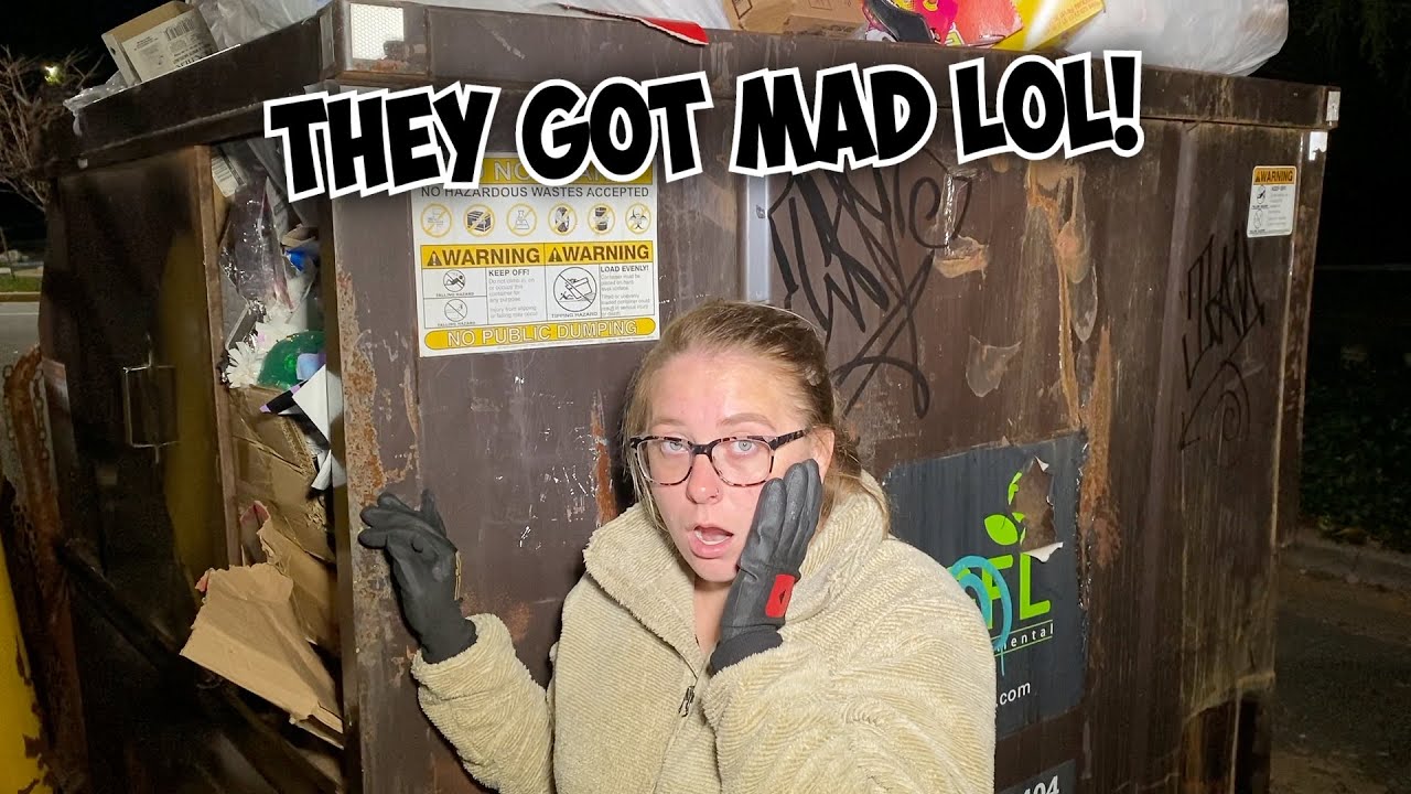 ANOTHER DUMPSTER DIVER GOT SUPER MAD WE GOT THERE FIRST! OH WELL... LOL ...