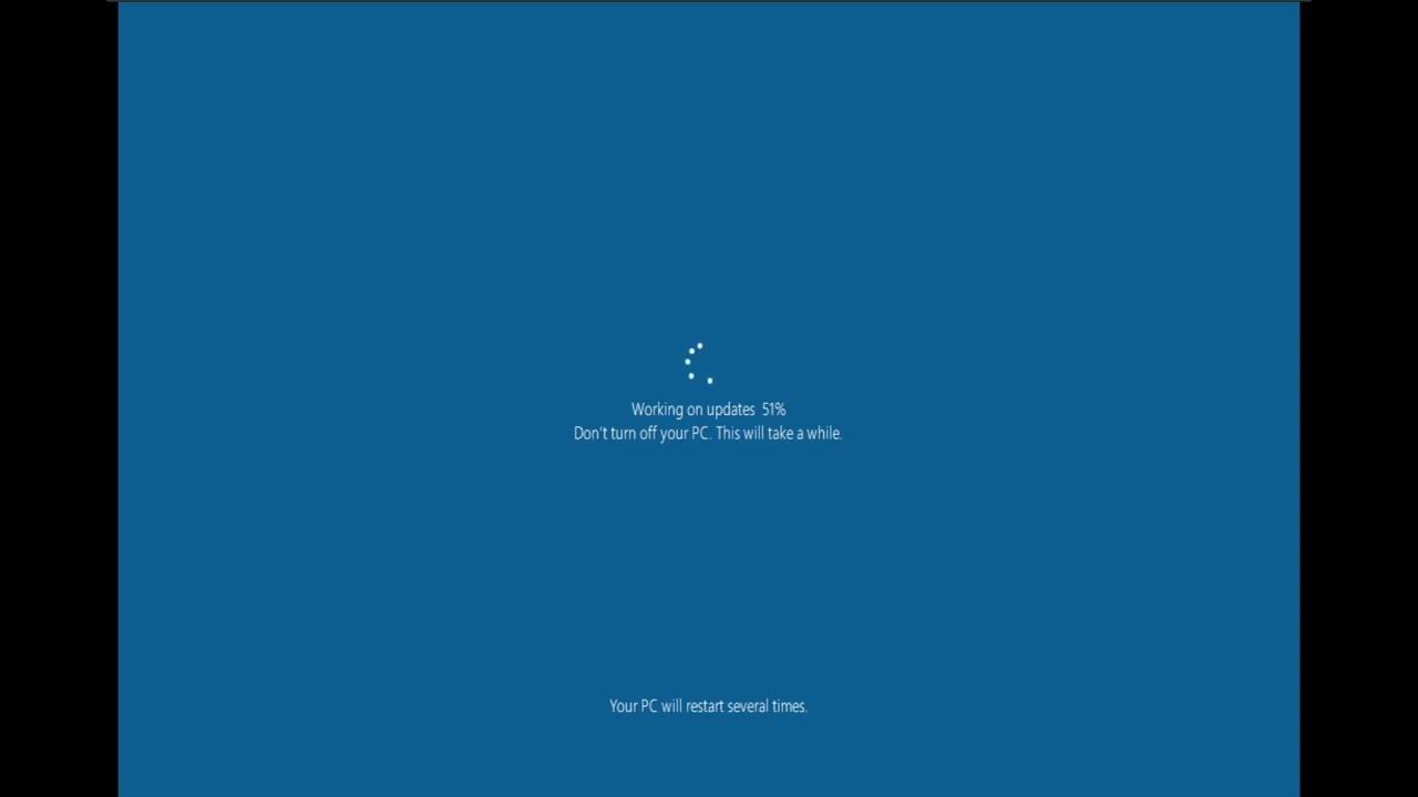 Installing Windows 10 build 15035 - YouTube