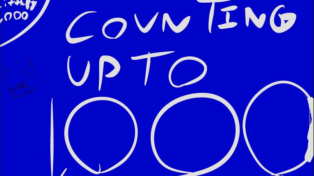 Counting Up To 1 000 YouTube Counting Up To 1 000 YouTube