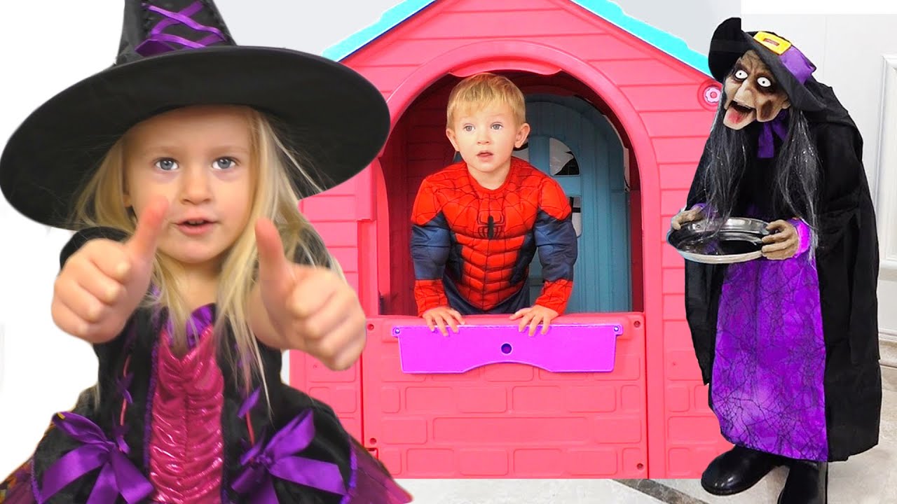 Katya Save Halloween and Baby Dima! | Halloween Songs for Kids - YouTube