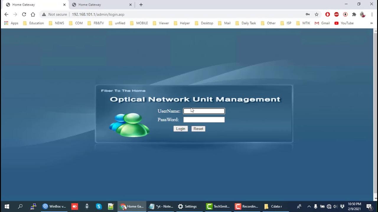 Cdata onu router configuration - YouTube