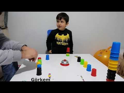 Renkli Bardak Oyunu Oynadık Görkem Kartal Yepyeni Rengarenk Bardak Dizme Oyunu Oynadı