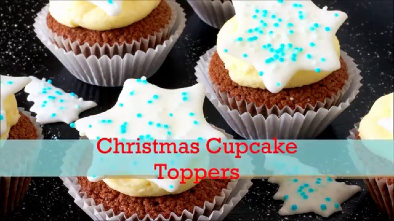 Winter Cupcake Toppers Royal Icing Tutorial - YouTube
