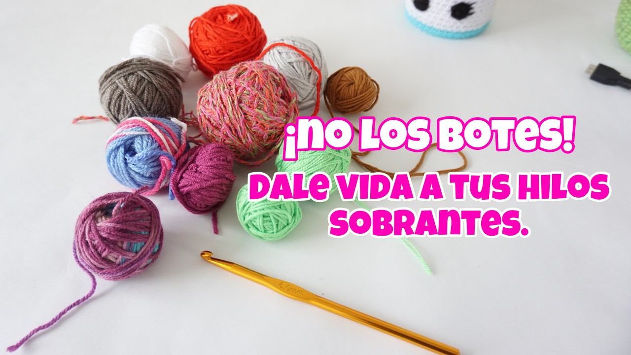 Ideas con sobrantes de lana - YouTube