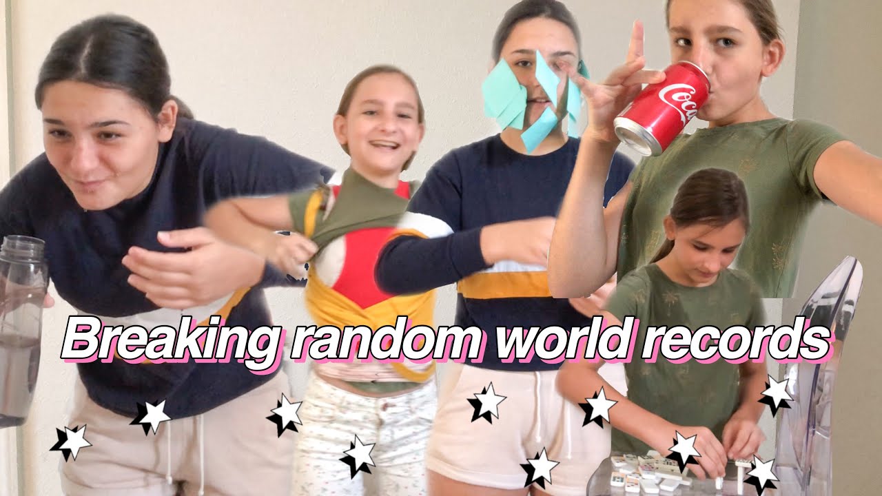 TRYING TO BREAK RANDOM WORLD RECORDS (trying) - YouTube