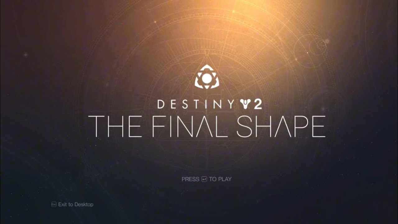 Destiny 2: The Final Shape Title Screen (Fanmade) - YouTube