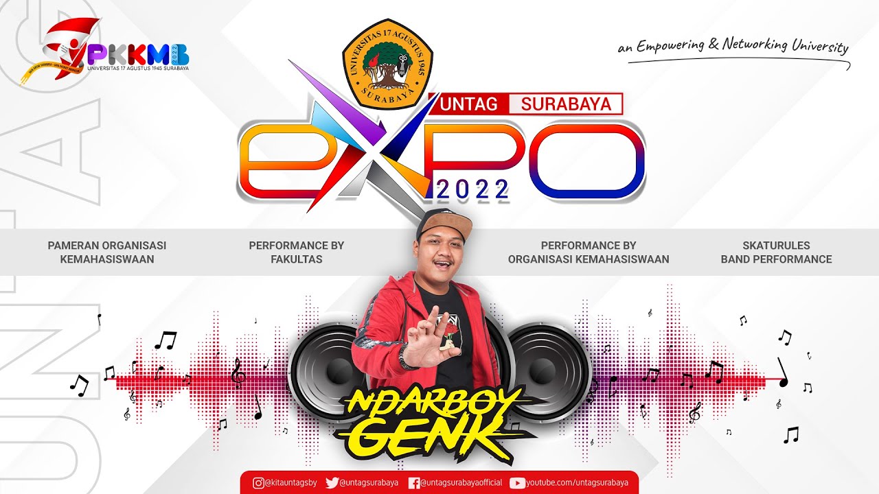 NDARBOY GENK LIVE AT UNTAG SURABAYA EXPO 2022 - YouTube