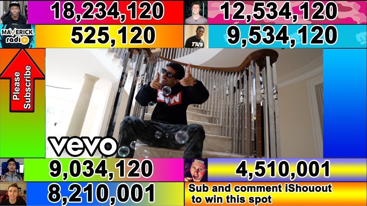 KSI & DEJI VS SIDEMEN 24/7 LIVE SUBSCRIBER COUNT RACE! - YouTube