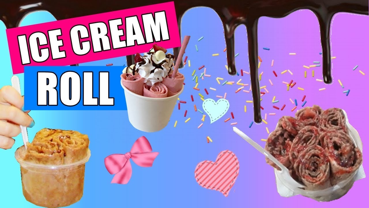 ICE CREAM ROLL - SORVETE DE ROLO / SATISFYING VIDEO - YouTube