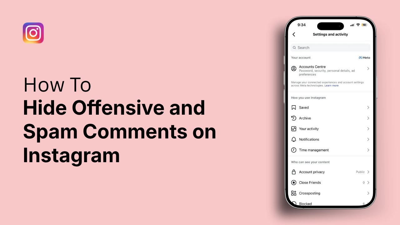 How to Hide Offensive and Spam Comments on Instagram - YouTube