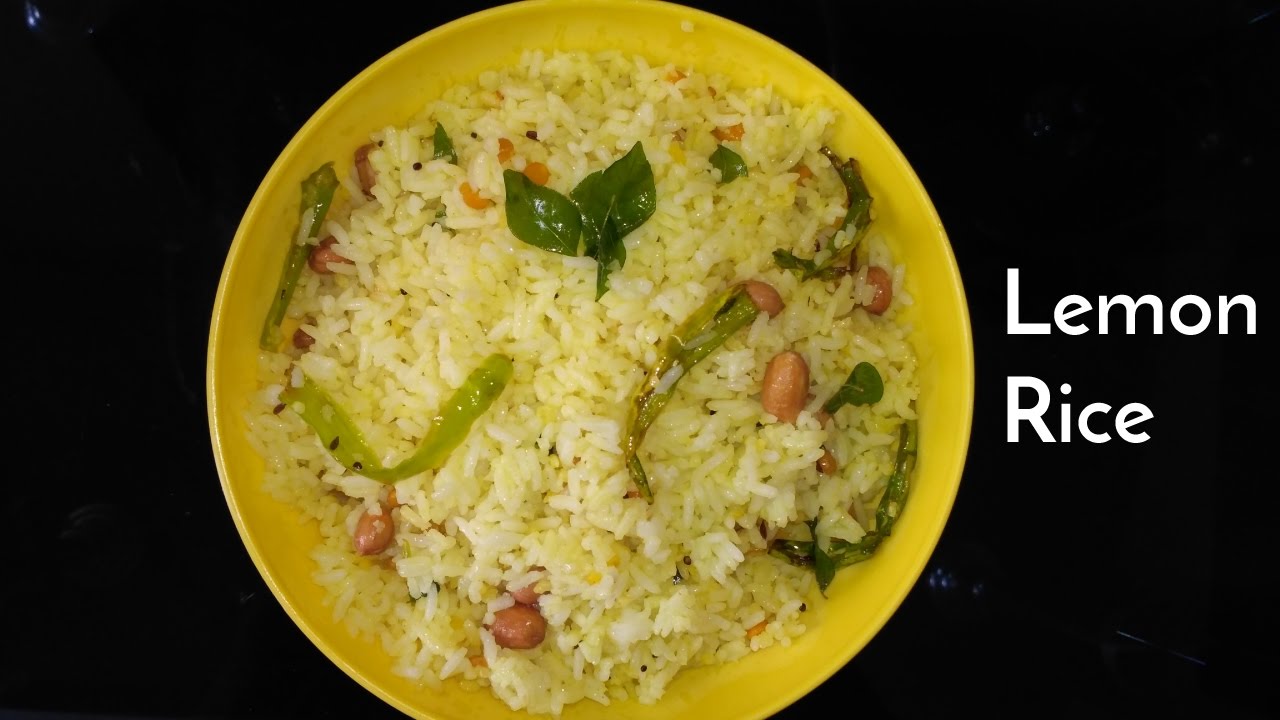 Lemon Rice Recipe - Quick South Indian Lime Rice Recipe - YouTube