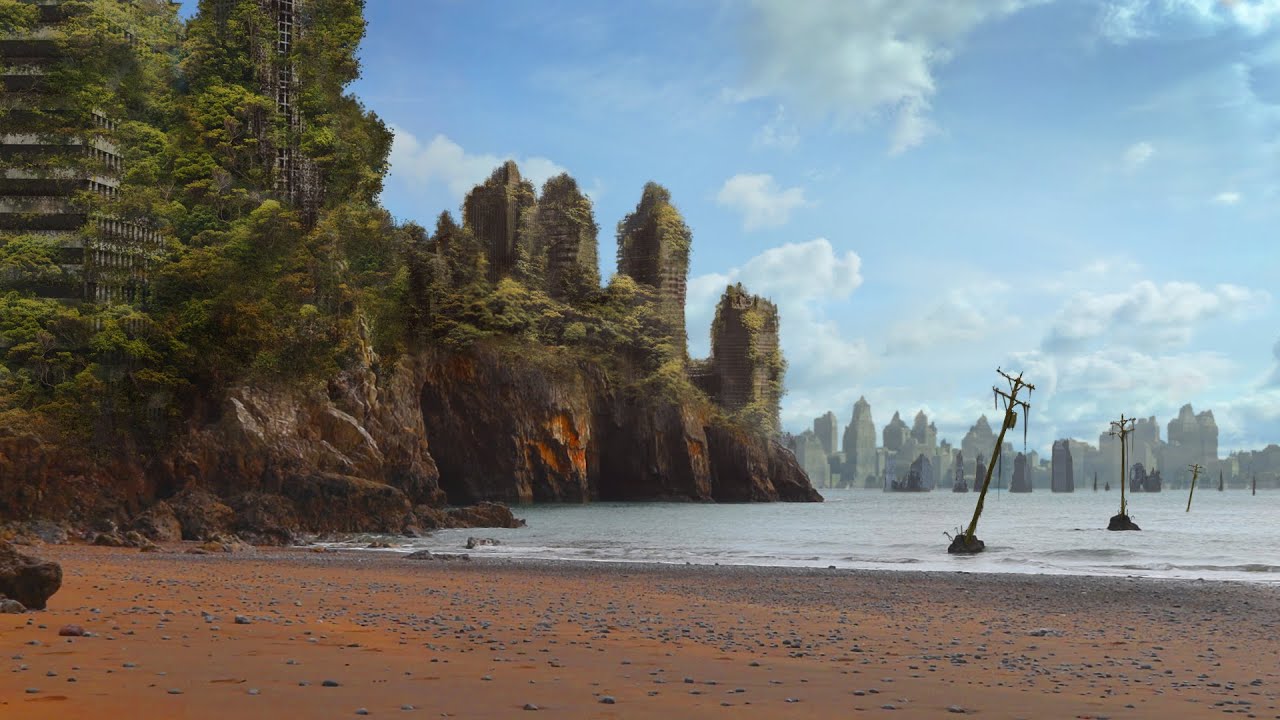 Post Apocalyptic Ruined City - Lost to the Rising Ocean - YouTube