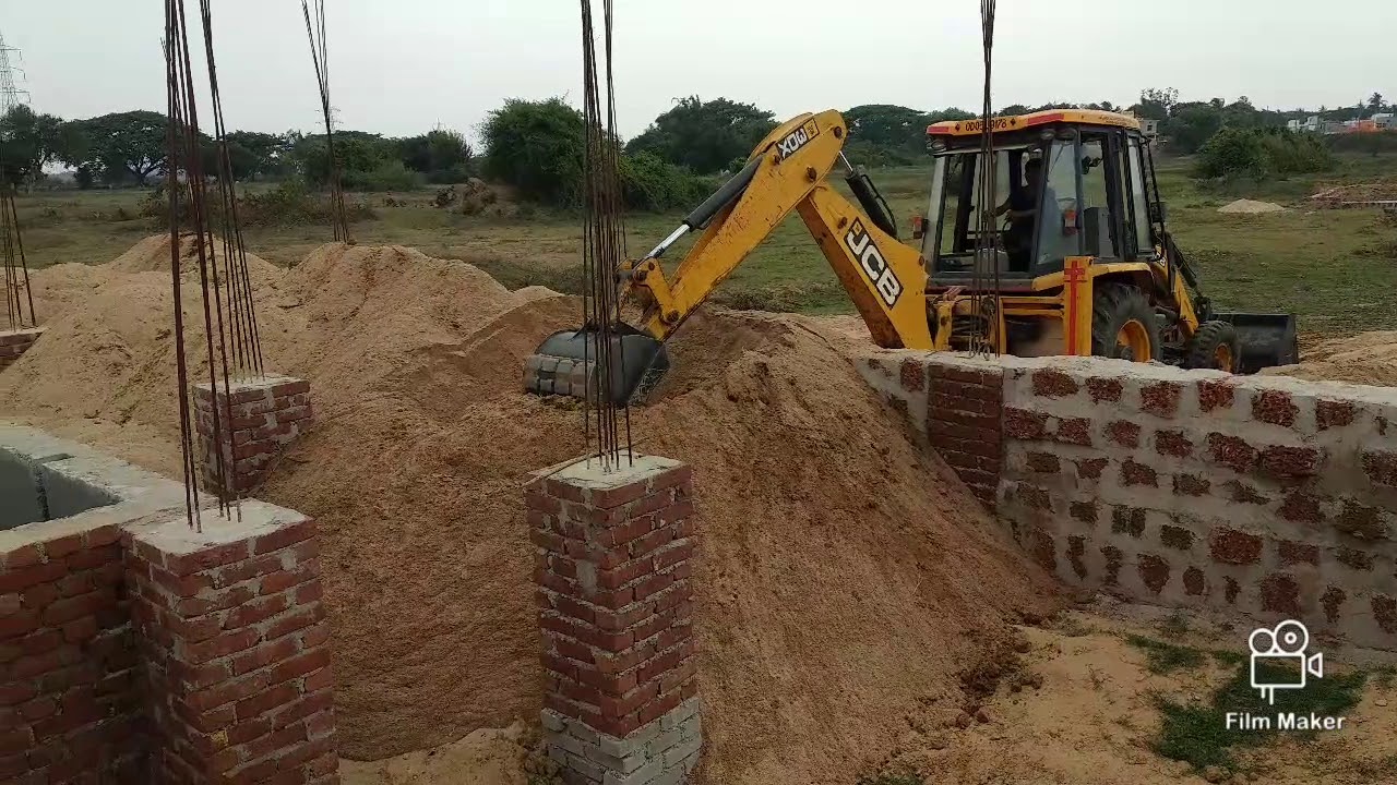 Sand Filling upto plinth Level || Backfilling || JCB - YouTube