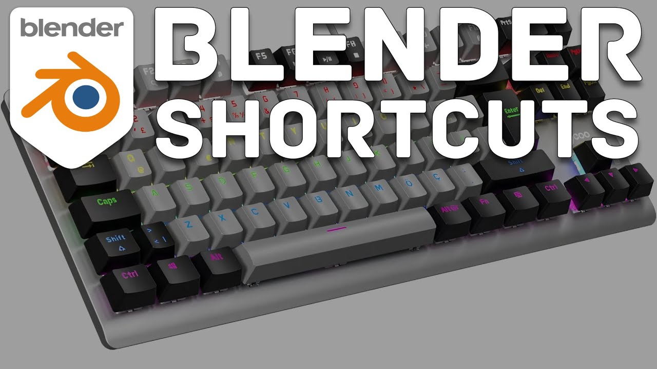 BLENDER 4.3 SHORTCUTS KEYS - YouTube