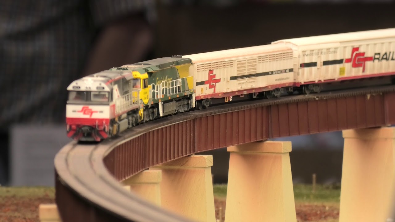 Murray River Bridge HO Scale Model Railway - YouTube