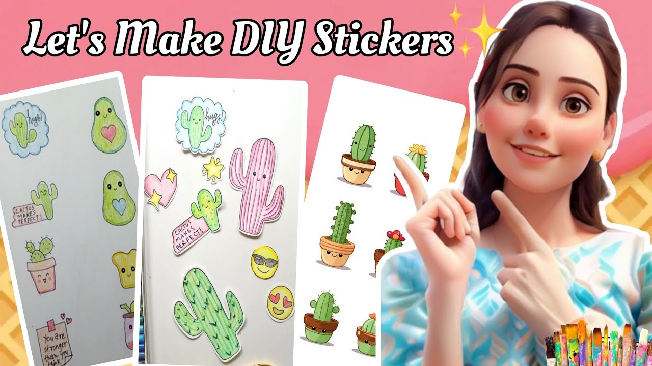 How To Make Stickers Without Double Sided Tape | How To Make Stickers ...