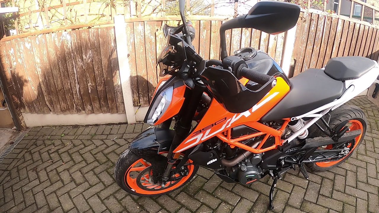 KTM Power parts 390 2020 Duke Screen - YouTube