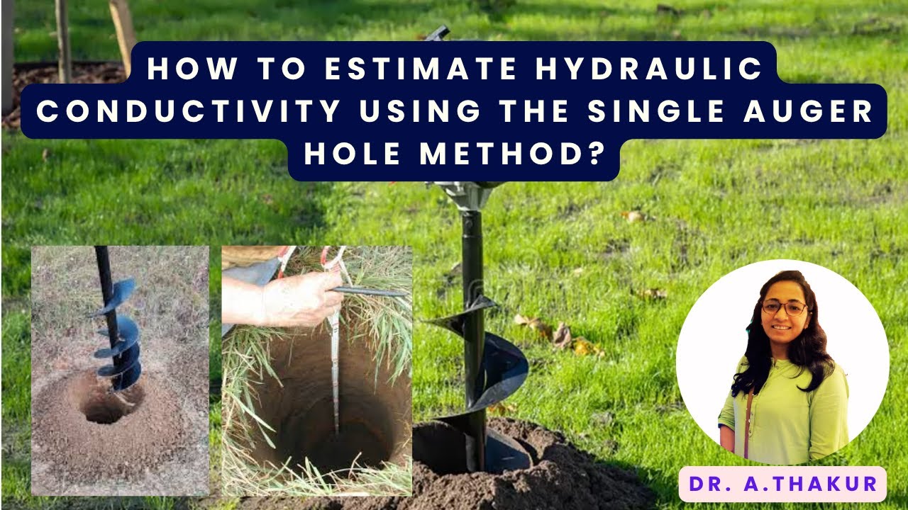 How to Estimate Hydraulic Conductivity Using the Single Auger Hole ...