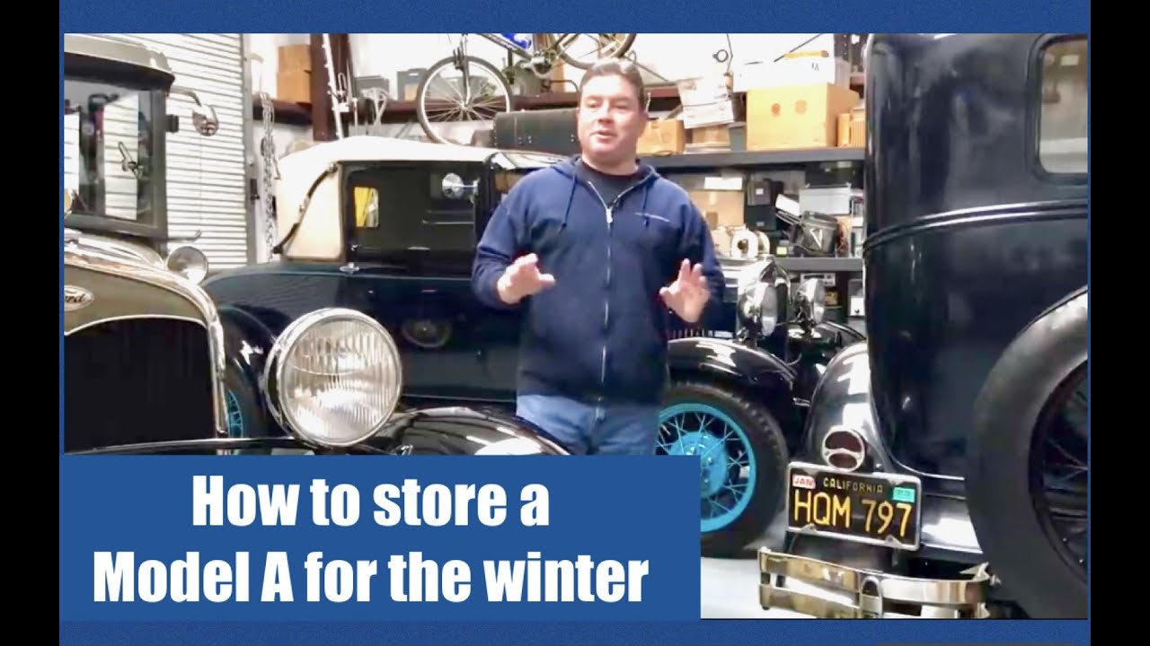 How to store a Ford Model A for the winter - YouTube