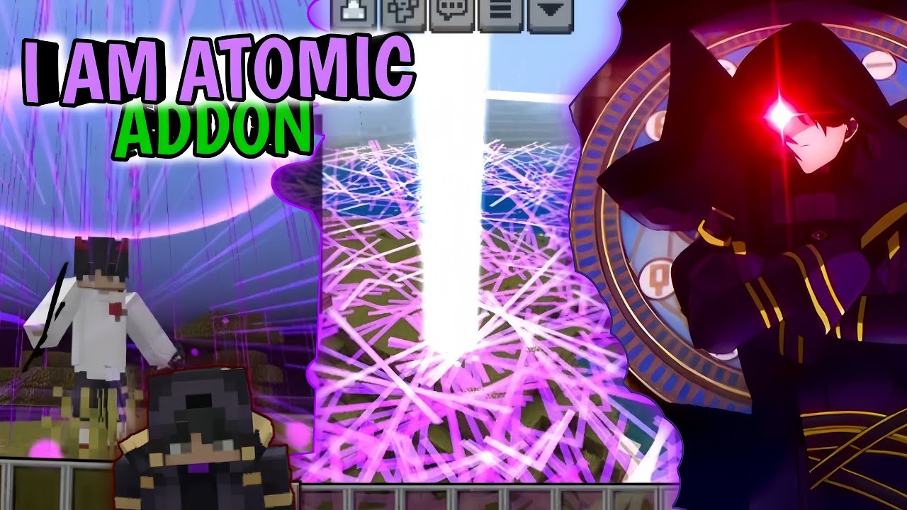 I AM ATOMIC !! EPIC ADDON IN MCPE 1.20+ - THE EMINENCE IN SHADOW - YouTube