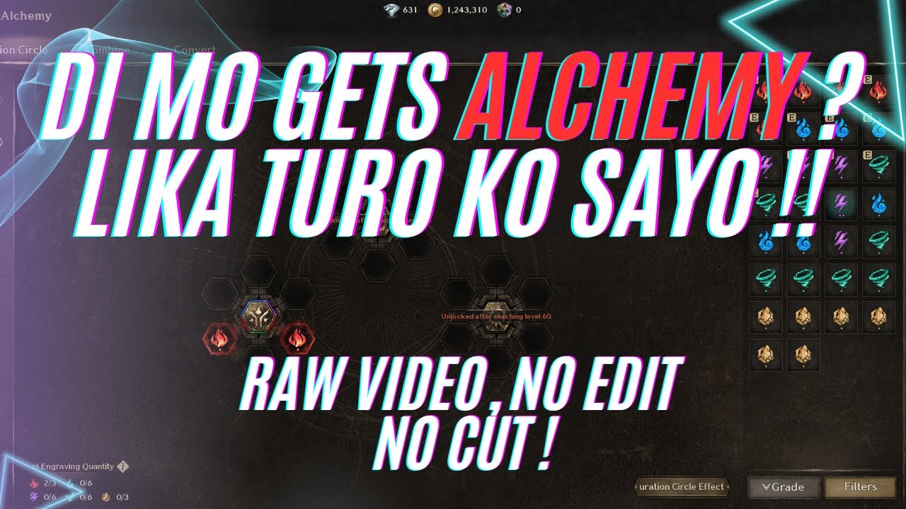 NIGHTCROWS NEW ALCHEMY CONFIGURATION GUIDE TAGALOG !! - YouTube