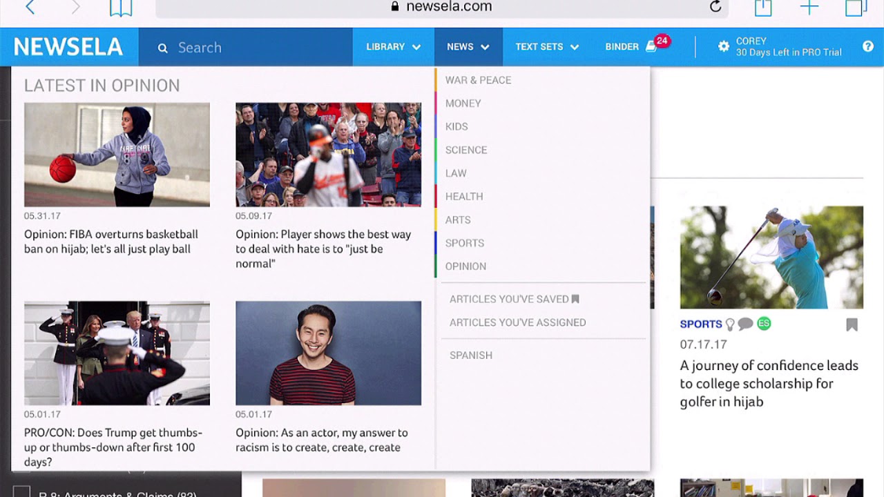 How to use Newsela in the Classroom - YouTube