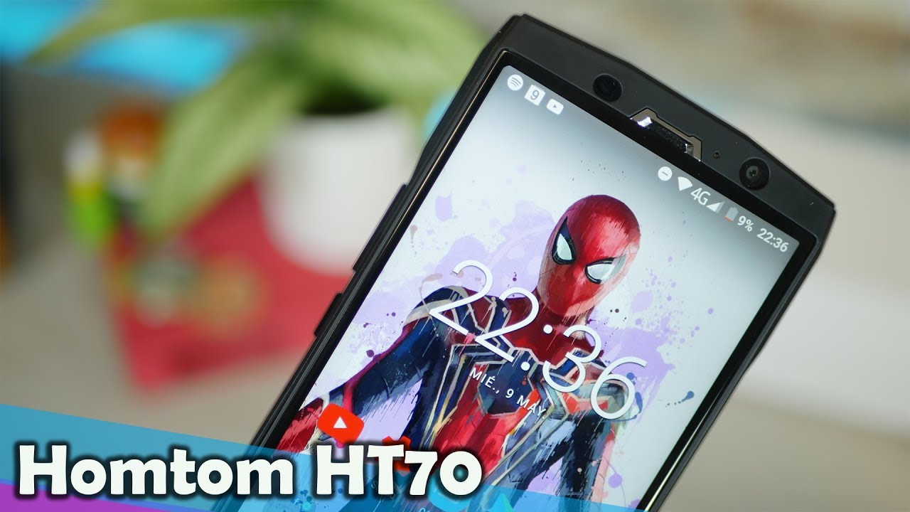 El móvil de los 10000mAh con diseño ROBUSTO, Homtom HT70 - YouTube