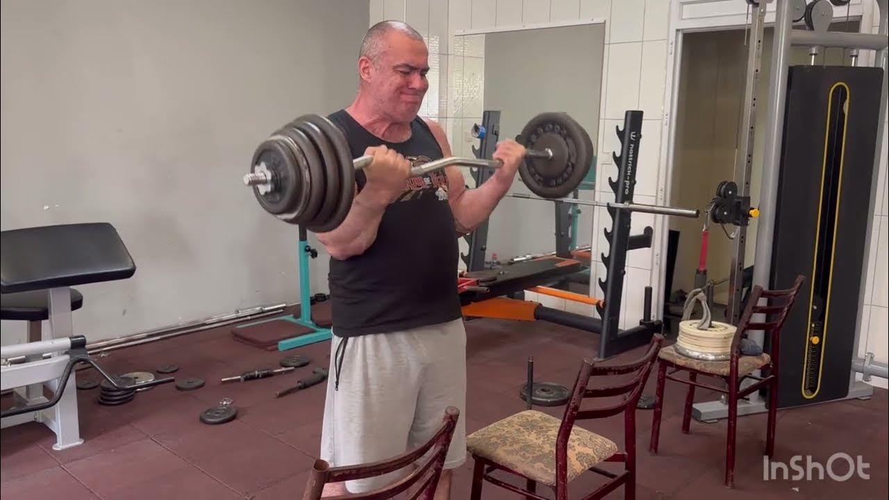 Strict bicep curl with 55kg. - YouTube
