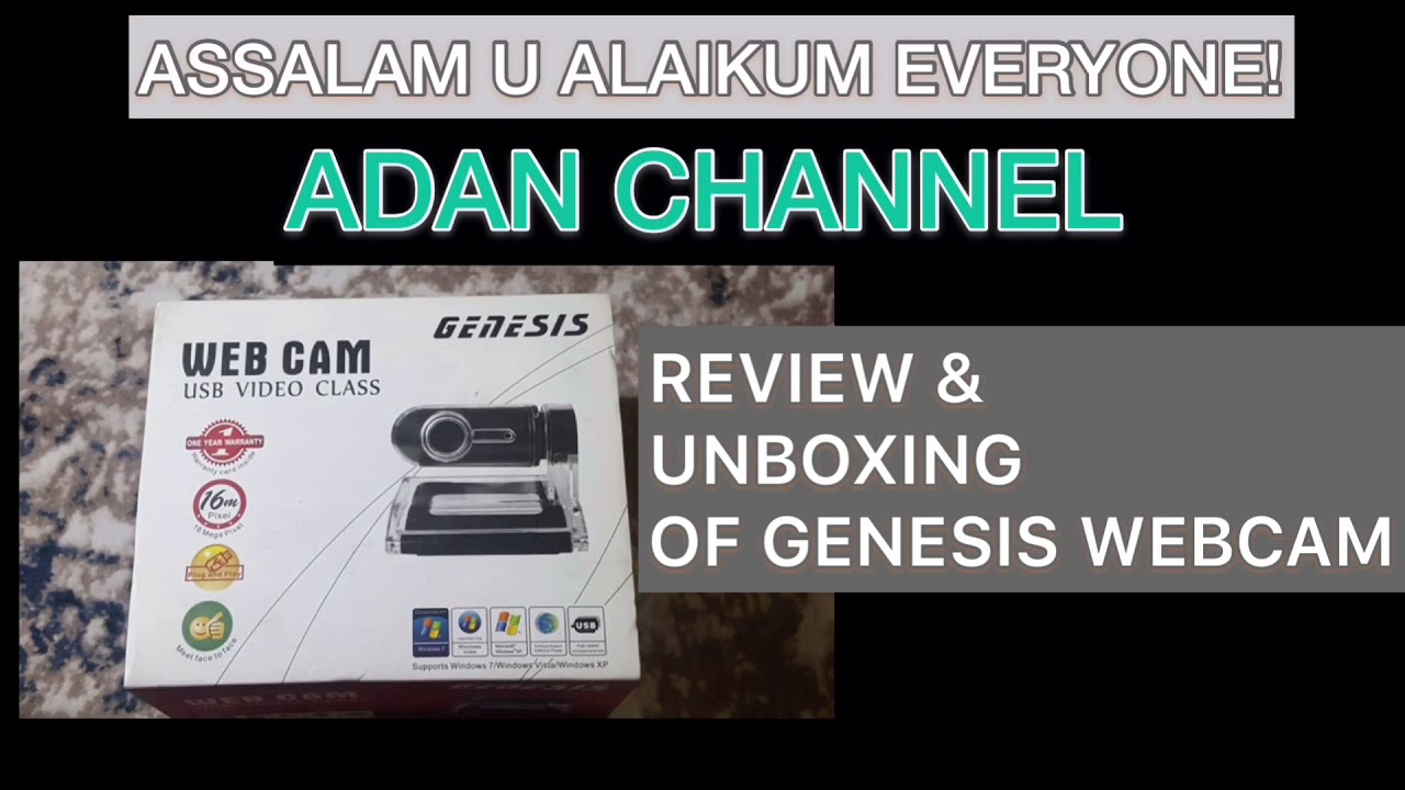 Review and Unboxing of Genesis Webcam (USB Video Class). - YouTube