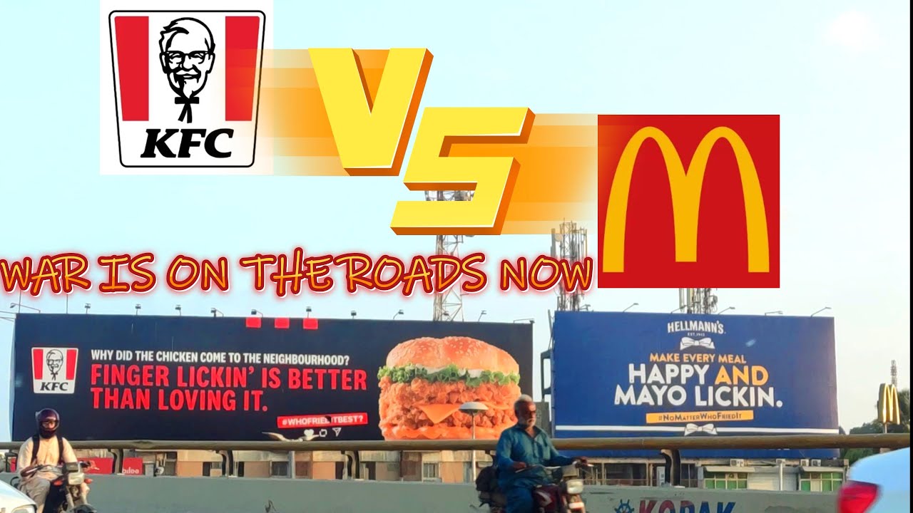 KFC trolling McDonalds | War is on the Roads Now - YouTube