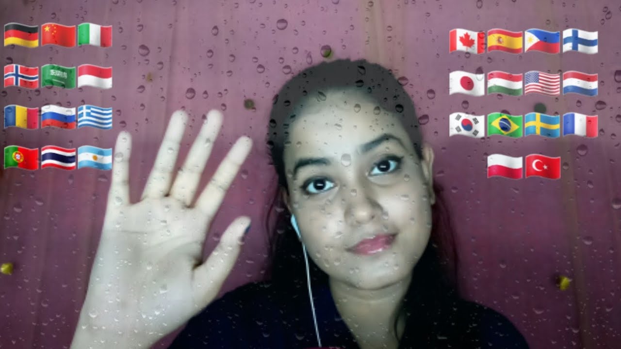 ASMR Whispering *Rain Rain* in 25+ Different Languages 🌧️ - YouTube