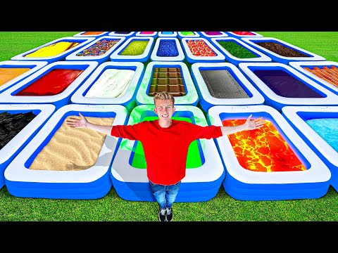 50 Mystery Pools.. DONT Trust Fall into the Wrong One!