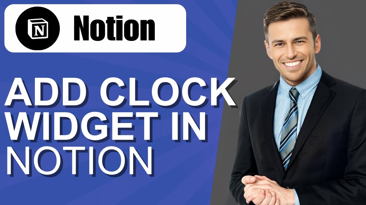 How to Add Clock Widget in Notion - YouTube