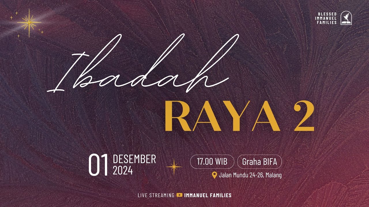 Ibadah Raya 2 - Sukacita Natal - YouTube