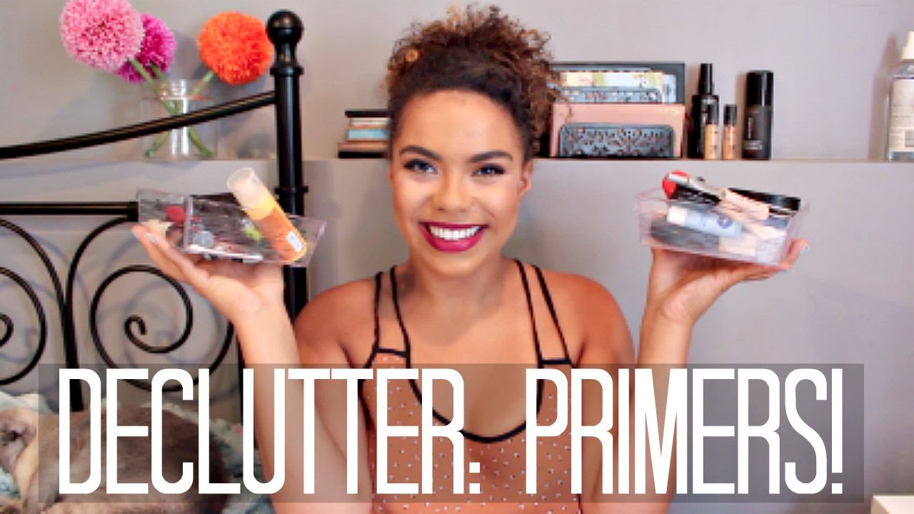 Makeup Declutter: Primers! | samantha jane - YouTube