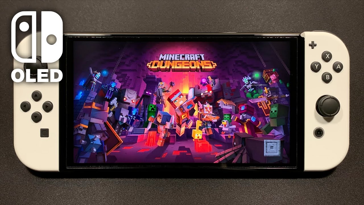 Minecraft Dungeons on Nintendo Switch OLED - YouTube