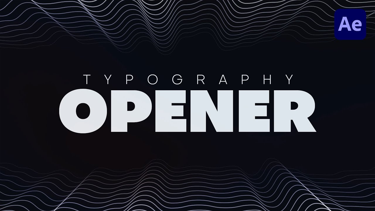 Typography Promo | After Effects Template | Tutorial - YouTube